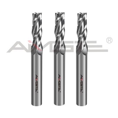 China 4 Flutes Carbide End Mill Polished Square Cutting End Mill Uncoated For Aluminium for sale