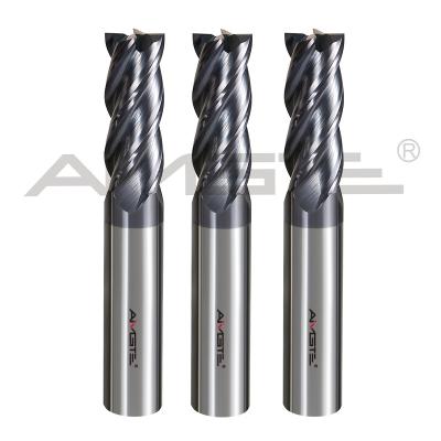 China H6 12mm Carbide End Mill 0.8μm 0.6μm CNC Carbide End Mill For General Steel for sale