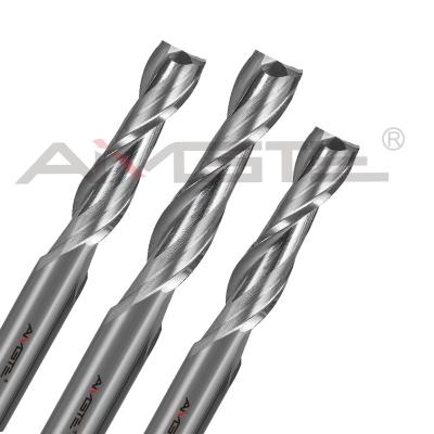 China Uncoated Two Flute End Mill 0.6μm Long Flute End Mill Customized for sale