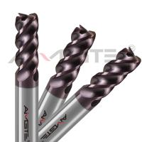 China Customized Solid Carbide End Mill U Groove Shape HRC55 End Mill 12mm for sale