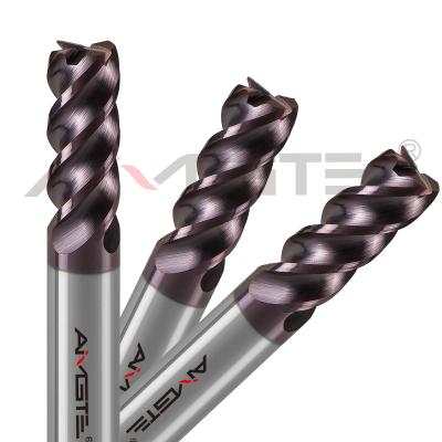 China Customized Solid Carbide End Mill U Groove Shape HRC55 End Mill 12mm for sale