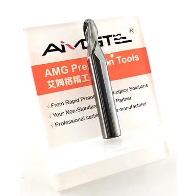 China 0.6μm / 0.8μm Tapered Ball Nose End Mill 75mm For Aluminum for sale