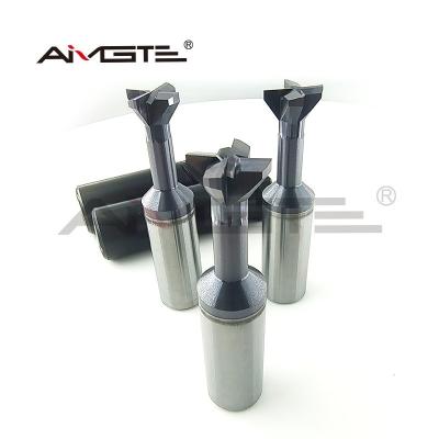 China 20mm Custom End Mill 4 Flute Carbide Dovetail End Mill 0.6μm / 0.8μm With Corner Radius for sale