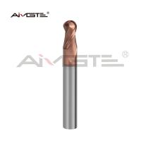 China 6mm 8mm 10mm Carbide Ball End Mills 2 Flute High Speed End Mill For Hardened Steel Stainless Steel for sale