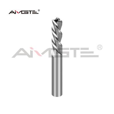 China Left Hand Spiral End Mill 3 Flute CNC Milling Bits High Speed For Smooth Finishing for sale