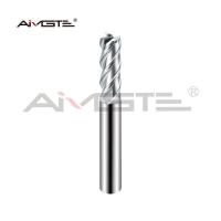 China 1mm - 12mm High Precision End Mill 4 Flute End Mill For Copper Electrodes for sale