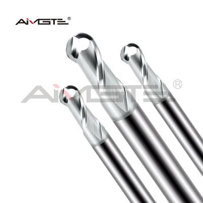 China 2 Flute Ball Nose End Mills 1mm - 10mm Milling Cutter For Copper Electrodes for sale