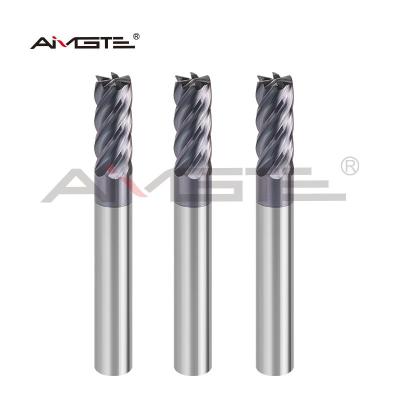 China 6 Flute Custom End Mill Flat Bottom Finishing End Mill For Steel Stainless for sale