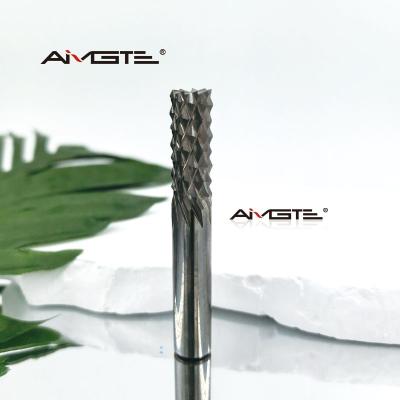 China 3 4 6 Flute Carbide Corn Cob Roughing End Mill  PCB Milling Cutter for Fiberglass Bakelite Circuit Board Engraving for sale