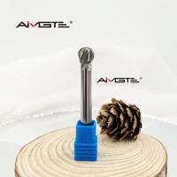 China Solid Carbide 4 Flute Lollipop Router Bit Radius Milling Tool for Titanium Stainless Steel Aluminum for sale