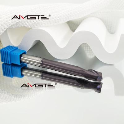 China 8mm 2 Flute TiAlN Coated Carbide End Mill  Extra Long Length Deep Slot Cutting Tool for Steel  Stainless for sale