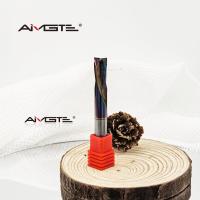China Solid Carbide 2 Flute Up Cut Router Bit DLC Coated For Non Ferrous Metals  Composite Materials for sale