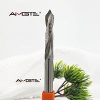China 2 Flute Wood Drill Bit Through Hole Carbide Woodworking Drill For Clean Boring In Hardwood Plywood  MDF for sale