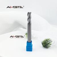 China 3 Flute Carbide Roughing End Mill for Aluminum Wavy Design CNC Milling Cutter  OEM ODM Available in Various Lengths Diameters for sale
