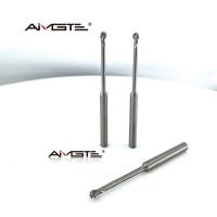 China Carbide Ball Nose Lollipop End Mill for Aluminum 3 Flute High Speed CNC Milling Cutter Tungsten Steel Long Neck Design for 3D Contouring for sale