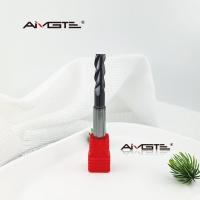 China 8.6mm 3 Flute Carbide Shank Relief End Mill  AlTiCrN Coated for Mold Steel  Die Casting High Feed Flat Bottom CNC Milling Cutter for sale