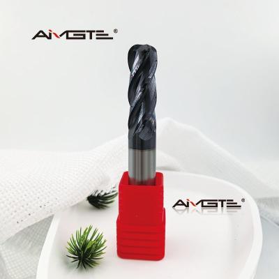 China 12R3 4 Flute Carbide Corner Rounding End Mill For Stainless Steel High Temp Alloys CNC Milling Cutter for sale
