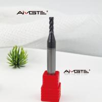 China 3mm 4 Flute Solid Carbide End Mill Micro Grain Tungsten Steel Milling Cutter for Steel CNC Precision Tool HRC55 Hardness TiAlN Coated for sale