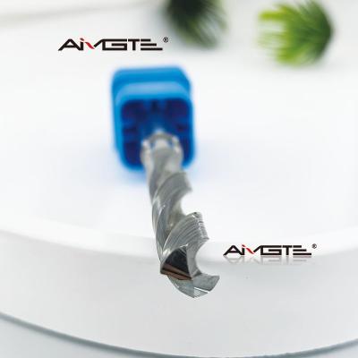 China 2 Flute DIN 6535 Carbide Drill Bit Solid Tungsten Carbide Straight Shank Drill For Steel  Stainless HRC60 Hardness TiAlN Coated Precision CNC Drilling for sale