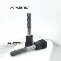 China 10mm Radius 4 Flute Carbide Corner Round End Mill High Hardness CNC Milling Cutter For Steel Titanium 0.5mm Corner Radius TiAlN Coated for sale
