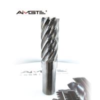 China 25mm 8 Flute Solid Carbide End Mill for Engine Components Specialized Milling Cutter for Steel Cast Iron HRC55 Hardness TiAlN Coated CNC Machining for sale