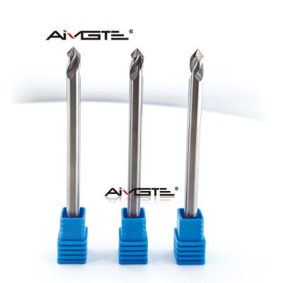 China 6mm 2 Flute Extra Long Carbide Chamfer Cutter Extended Reach Deburring Tool For Aluminum High-Speed CNC Machining 45° 60° 90° Angle Options for sale