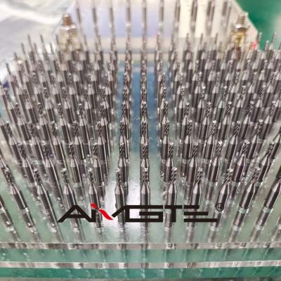 China 3mm 4 Flute Solid Carbide End Mill Micro Grain Tungsten Steel Milling Cutter for Steel CNC Precision Tool HRC55 Hardness TiAlN Coated for sale