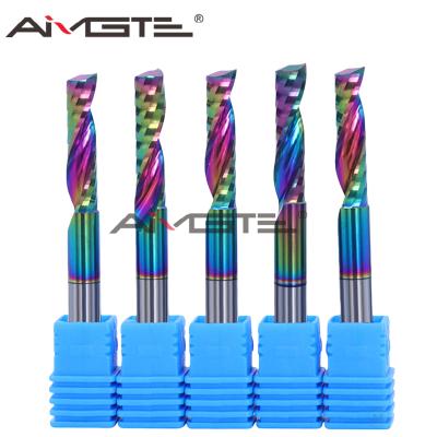 China 6mm DLC Coated Carbide End Mill Cutter with 0/-0.02mm Tolerance for CNC Routing for sale