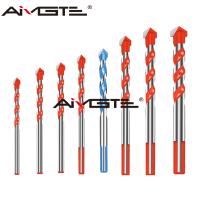 China Multi-functional CNC Twist Triangle Drill Bit for Glass Ceramic Tile Concrete Brick Metal Marble Wood-Hole for sale