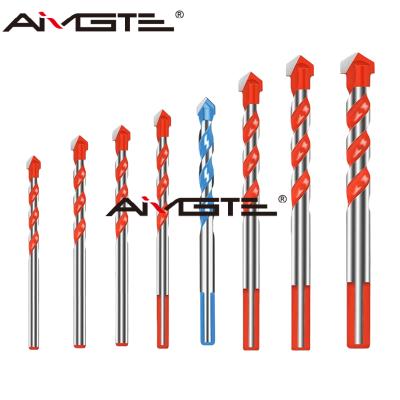 China Multi-functional CNC Twist Triangle Drill Bit for Glass Ceramic Tile Concrete Brick Metal Marble Wood-Hole for sale