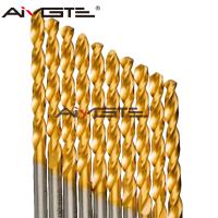 China China Manufacturers HSS Drill Bit Set Titanium Coating Universal CNC Iron Drill Bit for Metal High Quality Drill Bits for sale