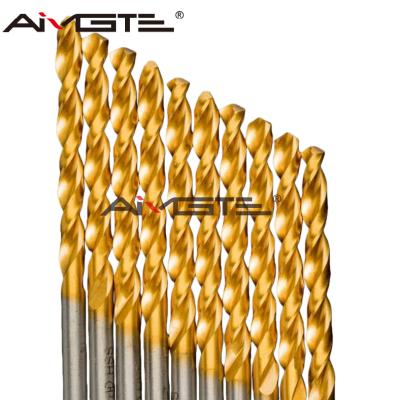 China China Manufacturers HSS Drill Bit Set Titanium Coating Universal CNC Iron Drill Bit for Metal High Quality Drill Bits for sale
