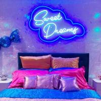 China 60cm Waterproof Neon Wall Lights Rohs 12V Neon Light Wall Art for sale
