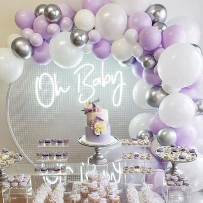 China New Waterproof Oh Baby Landscape Lamps Acrylic Light Letters Flexible LED Custom Neon Sign Lights for sale