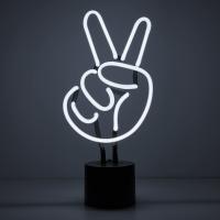 China Peace 14.5 Inches Neon Light Desk Lamp Neon Light Sculpture UL for sale