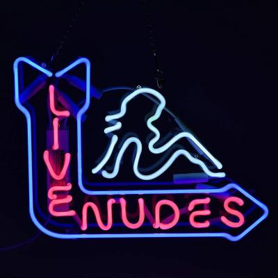 China Neon Signs Beer Bar Home Art Handmade Glass Neon Lights Sign for Live Nudes Bedroom Office Hotel Pub Cafe Recreation Roo for sale