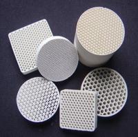 China White Honeycomb Ceramic Catalyst Carrier with 51% SiO2 for Gasoline & Diesel Engine Purification and Large Specific Surface Area for sale
