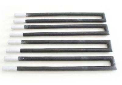 China U-Shape Silicon Carbide Heating Elements with 1500°C Max Service Temp High Thermal Conductivity and Customized Sizes for Industrial Furnaces for sale