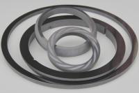 China Pressureless Sintered SSiC Mechanical Seal Rings with 1650°C Max Service Temp Zero Free Silicon and High Purity for sale