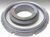 China Pressureless Sintered SSiC Mechanical Seal Rings with 1650°C Max Service Temp Zero Free Silicon and High Purity for sale