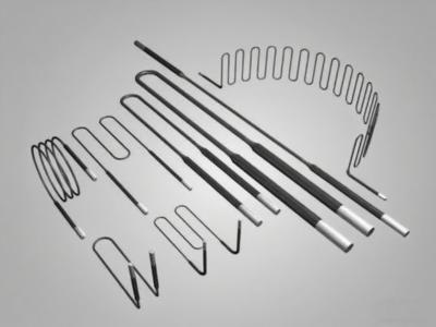 China MoSi₂ Heating Elements with 1800°C Max Service Temp, Self-Forming Protective Layer, and Stable Electrical Resistance for Industrial Applications for sale