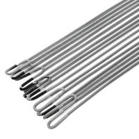 China Electric Double Helix SiC Heating Elements with 1500℃ Max Service Temp and Customized Size for Industrial Furnaces for sale