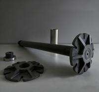 China High-Performance Silicon Nitride Degassing Rotor and Shaft with Exceptional Mechanical Strength Superior Thermal Shock Resistance and Outstanding Corrosion Resistance for sale