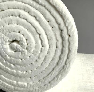 China Type 72 Alumina Fiber Needled Blanket with 1600 °C Classification Temperature Low Thermal Conductivity and High Tensile Strength for High-Temperature Insulation for sale