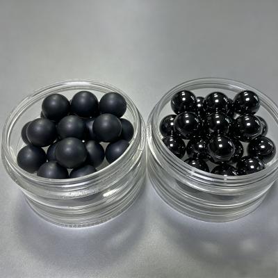 China 8-9mm Pressureless Sintered Silicon Carbide Grinding Balls with 2000-2500 Hv Hardness, 1600°C Max Service Temperature, and 98% SiC Content for sale