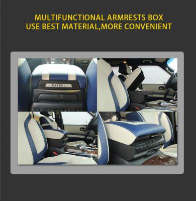 China Universal Car Interior Armrest PVC Rubber Protective Pad for Nissan Patrol Y62 Black Beige for sale