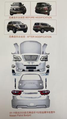 China Nissan Patrol Y62 2011-2019 Body Kit Upgrade to 2020 Style 11-Piece Set ABS Plastic for sale