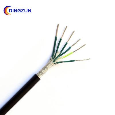 China 6 Cores FEP Insulated Shielded Silicone Cable for sale