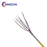 China AFBP FEP Insulated Glass Fiber Filled Shielded High Temperature Cable For Temperature Sensors for sale