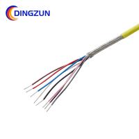 China AFBP FEP Insulated Glass Fiber Filled Shielded High Temperature Cable For Temperature Sensors for sale